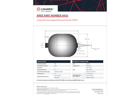Arde Copv Part Number 4916 Spec Sheet L3harris® Fast Forward