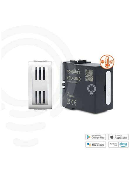 Modular White Temperature Sensor Powered By V Battery