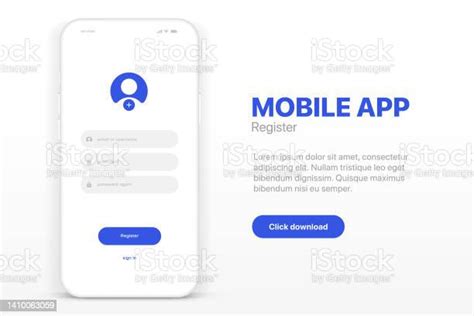 로그인 화면 모바일 응용 프로그램 인터페이스 로그인 및 암호 필드가있는 등록 양식 버튼과 네트워크 계정 서명이 있는 웹 사이트 Ui Ux입니다 스마트 폰을위한 벡터 웹