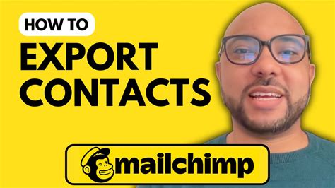 How To Export Contacts From Mailchimp Bens Experience