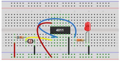 Light Detector Using Nand Gate Circuit Diagram