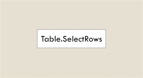 Power Query Tableselectrows Comment Nettoyer Vos Données