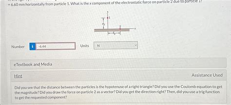 Mm Horizontally From Particle What Is The Chegg Com