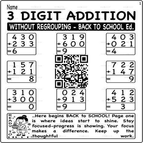 3 Digit Addition Without Regrouping Fluency Happy Easy Level Track Bts Edition