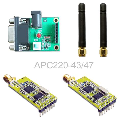 Apc220 43 Wireless Transceiver Module Set With A Serial Board Set In