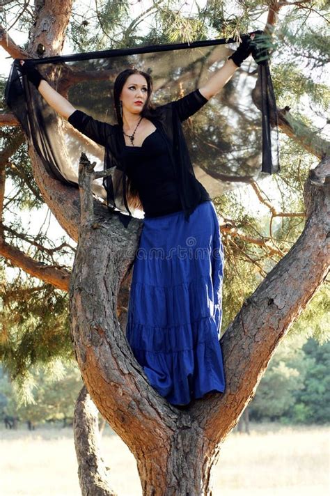 Girl Chained To A Tree Stock Image Image Of Blonde Outdoor