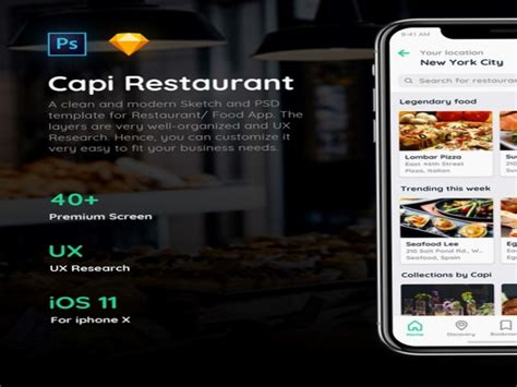CAPI RESTAURANT IOS UI KIT By Thinkfasttk EpicPxls