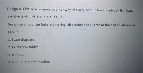 Solved Task 1 Synchronous Counter Theory Theoretically
