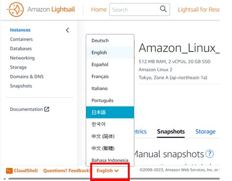 Amazon Lightsailのインスタンススペックを変更する ハマログ