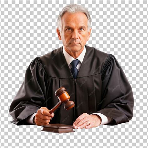 A Judge In A Judges Court Is Holding A Judges Gavel Isolaed On Whitee