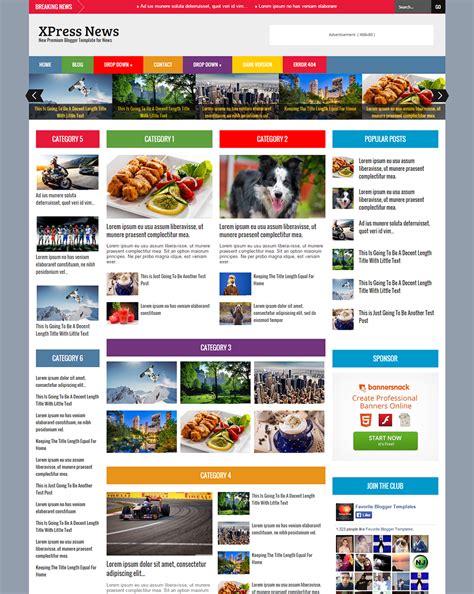News Blog Website Template
