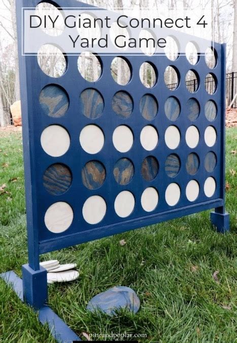 Giant Connect 4 Yard Game Free Woodworking