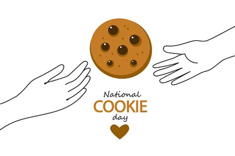 전국 초콜릿 칩 쿠키의 날 컵케이크 데이 오트밀 쿠키 데이 생과자의 날 손으로 그린 만화 평면 벡터 일러스트 레이 션 8월에 대한 스톡 벡터 아트 및 기타 이미지 Istock