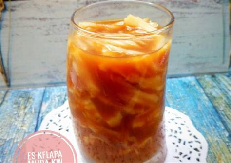 Resep Es Kelapa Muda Kw Gula Merah Oleh Kaka Beryl Amrii G Cookpad