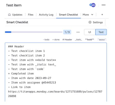 Markdown Editor Documentation Smart Checklist For