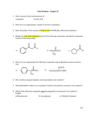 Proton And Carbon NMR Chapter 13 Additional Practice Problems A Proton 1 H NMR 1