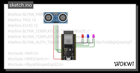ใบงานที่ 9 Blynk Wokwi Esp32 Stm32 Arduino Simulator