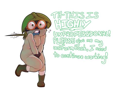 Rule 34 Boots Covering Crotch Embarrassed Embarrassed Nude Male English Text Gloves Kankore