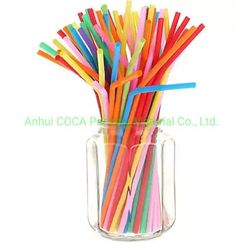 Food Grade Eco Friendly Plastic Straw Disposable Bubble Tea Juice