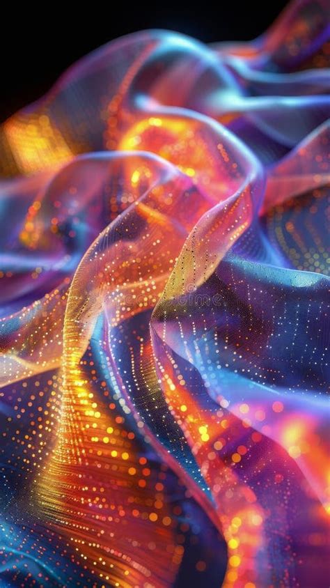 Vibrant Close Up Of Colorful Fabric Stock Image Image Of Generative Close 312732461