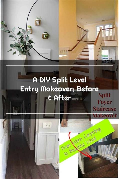 Split Entry A Diy Split Level Entry Makeover Before And After Split