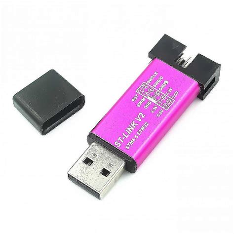 St Link V2 Mini Stm8 Stm32 Simulator Download Programmer Programming With Cover Cable Random