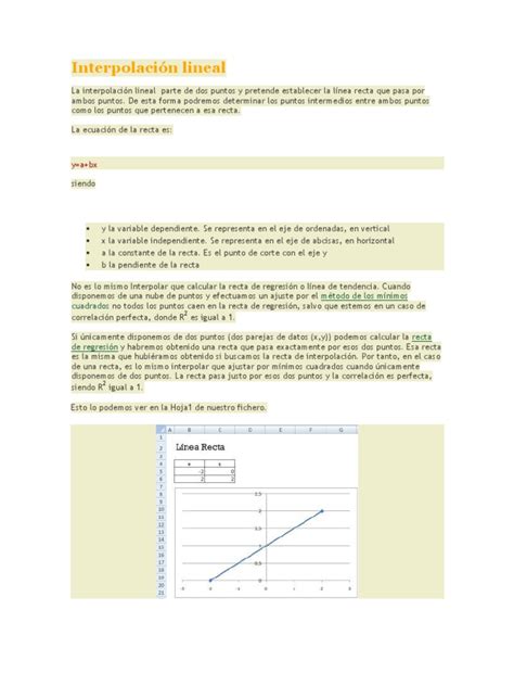Interpolación Lineal Excel Pdf Regresión Lineal Línea Geometría Interpolación Lineal Excel Pdf Regresión Lineal Línea Geometría