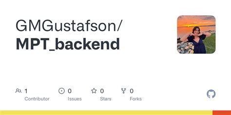 Github Gmgustafsonmptbackend