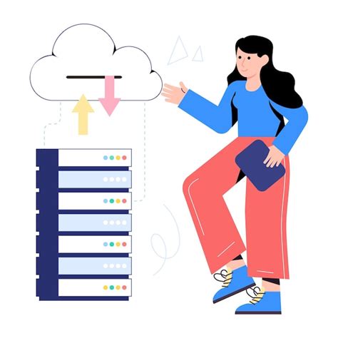 Premium Vector An Illustration Of Server Hosting Flat Design