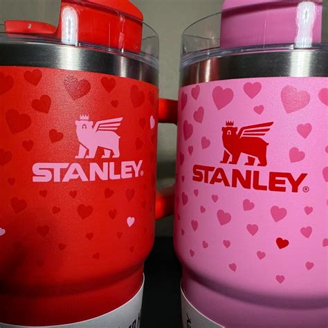 Stanley Valentines Day 2025 Ruby Red And Sweet Hearts 20 Oz 2 Pack Tumblers Ebay