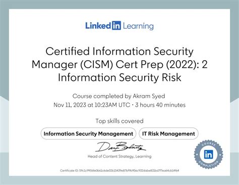 Akram Syed On Linkedin Certificate Of Completion