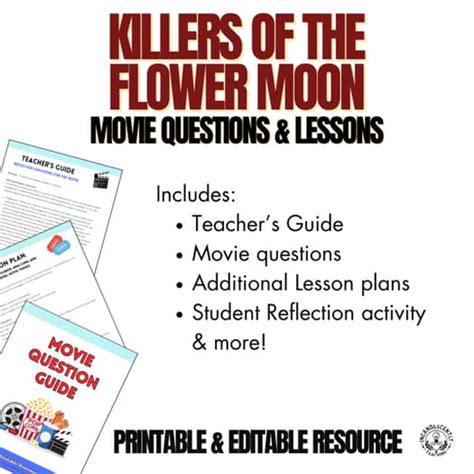 Killers Of The Flower Moon Analyzing The Movie Film Questions
