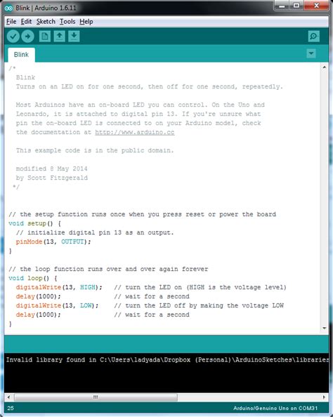 The Parts Of A Sketch Ladyadas Learn Arduino Lesson 2 Adafruit