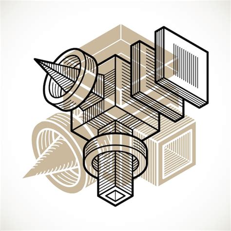 Premium Vector 3d Engineering Vector Abstract Shape Made Using Cubes