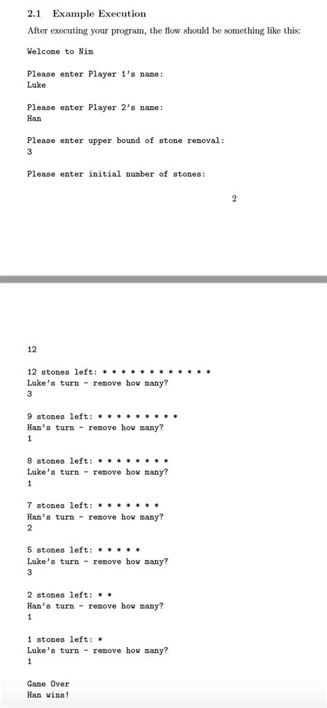 Solved The Task Is To Create A Nim Game Using Java