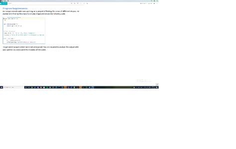 Solved Program Requirements An Inexperienced Coder Was