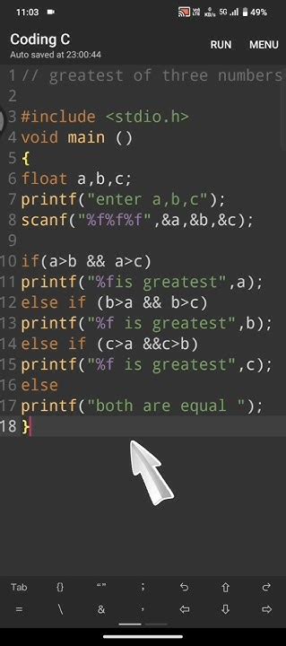 Find Greatest Program Among Three Numbers In C Shorts Short Viral Youtubeshorts