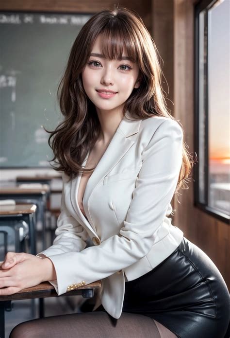 女教師の彼女 笑顔の彼女の作品 Aipictors Ai画像投稿サイト・生成サイト