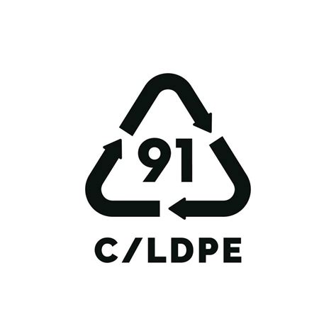 C LDPE Plastic Recycle Symbol Icon Vector Vector Art At Vecteezy