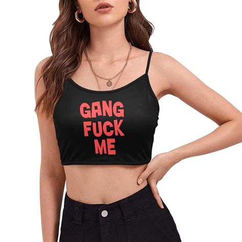 Gang Fuck Me Crop Top Shirt Strap Cropped Tee Cut Tee Fuck Me Etsy