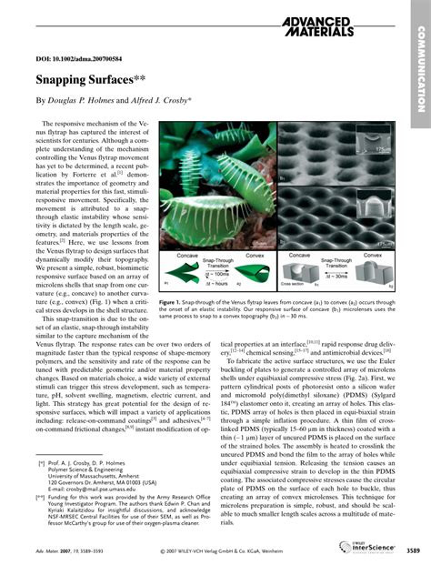 PDF Snapping Surfaces