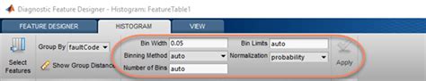 Interpret Feature Histograms In Diagnostic Feature Designer Matlab And Simulink Mathworks