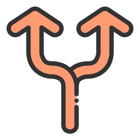 Split Generic Outline Color Icon