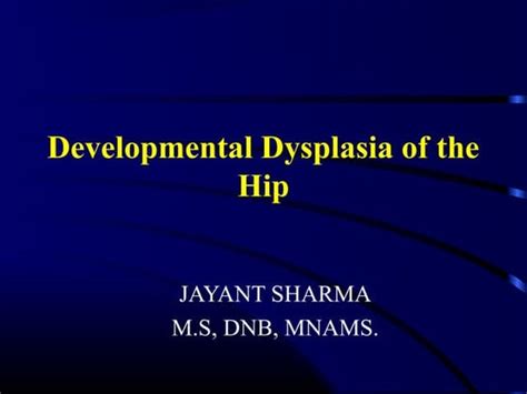 Hip Dysplasia Pdf