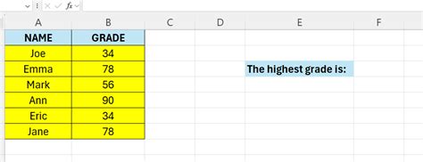 Excel Calculate Highest Score Excel Tutorials
