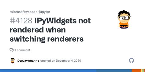 Ipywidgets Not Rendered When Switching Renderers · Issue 4128