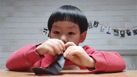 [6살 오쟌] 색종이 한장으로 움직이는 박쥐접기 Youtube