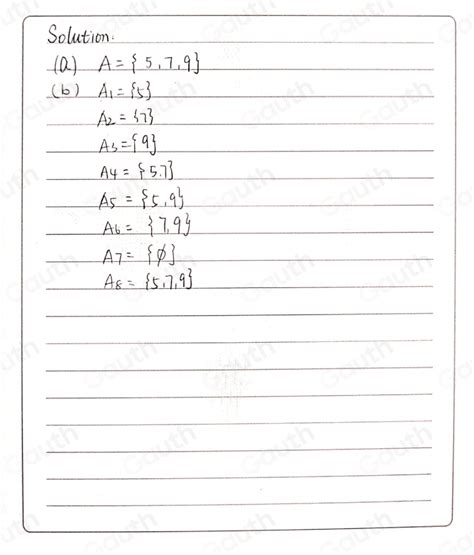 Solved Improper Subsets 9 A The Odd Numbers Between 4 And 10 Inclusive A List The