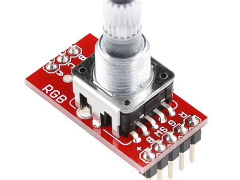 sparkfun rotary encoder breakout illuminated rg rgb kiwi electronics