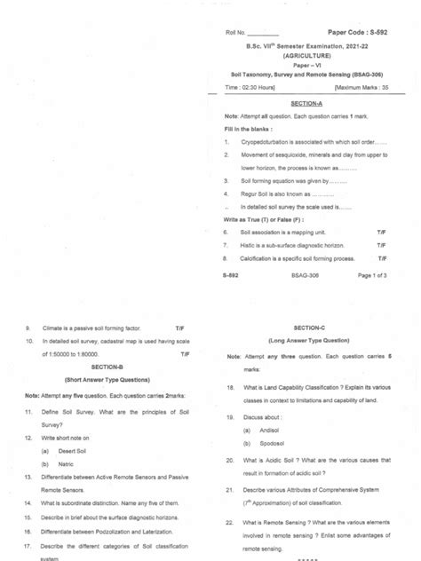 Soil Taxonomy Survey And Remote Sensing Pdf
